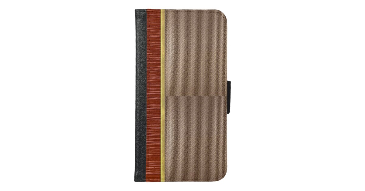 Leather and Suede Wallet Phone Case | Zazzle