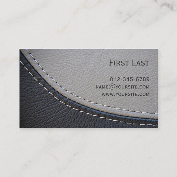 Leather. Business Card | Zazzle.com