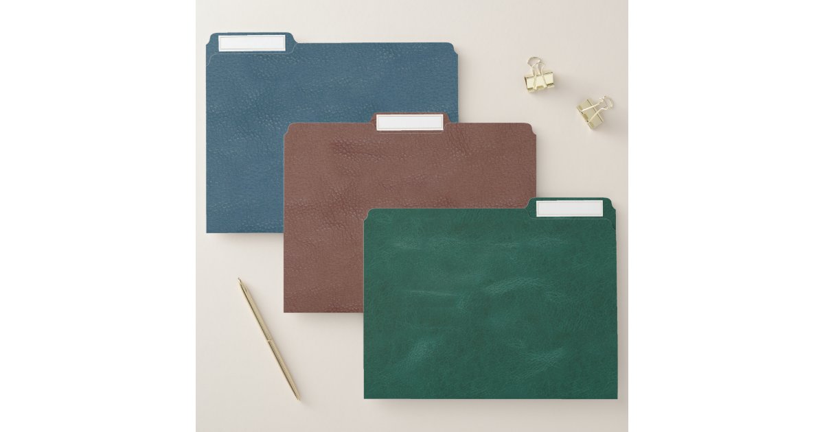 Leather File Folder | Zazzle