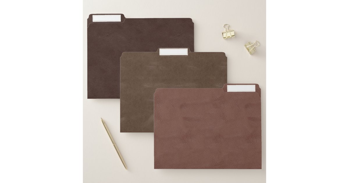 Leather File Folder | Zazzle