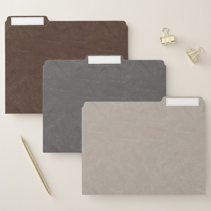 Leather File Folders | Zazzle