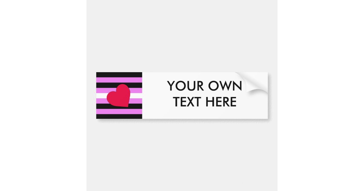 LEATHER GIRL PRIDE BUMPER STICKER | Zazzle