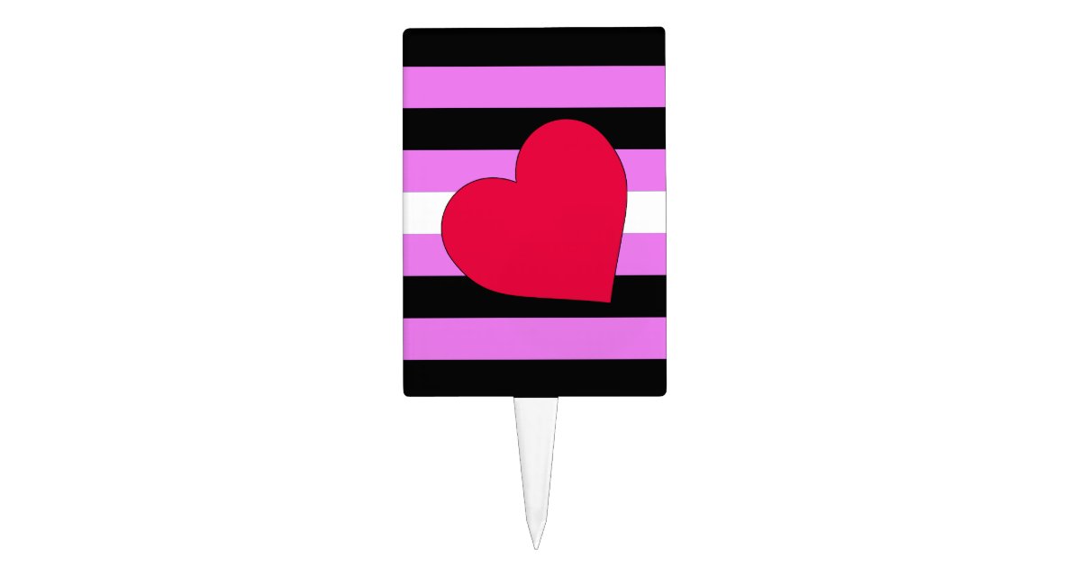 LEATHER GIRL PRIDE CAKE TOPPER | Zazzle