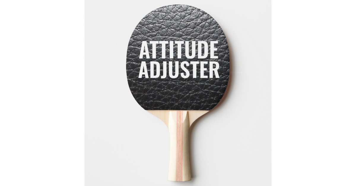 LEATHER LOOK ATTITUDE ADJUSTER PADDLE | Zazzle