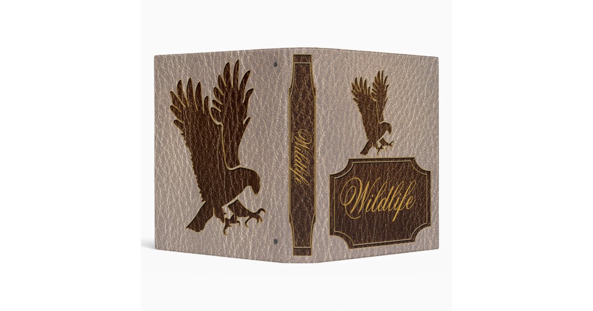 Leather-Look Eagle Soft Binder | Zazzle