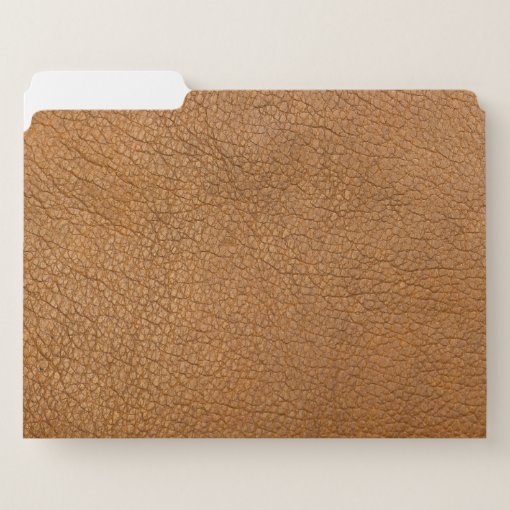 Leather Look Textured Brown Black File Folder | Zazzle