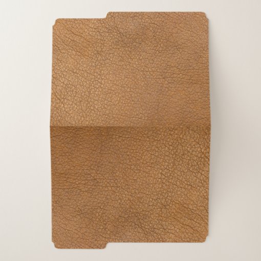 Leather Look Textured Brown Black File Folder | Zazzle