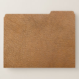 Leather Look Textured Brown Black File Folder | Zazzle