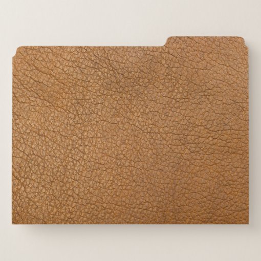 Leather Look Textured Brown Black File Folder | Zazzle