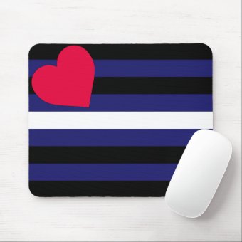 Leather Pride Flag Mousepad | Zazzle
