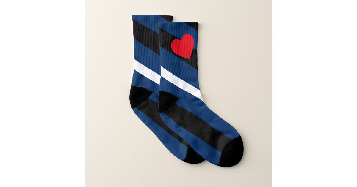 Leather Pride Flag Socks | Zazzle