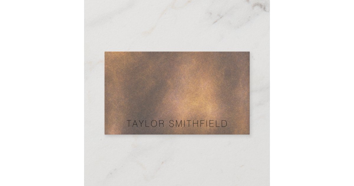Leather Rustic Texture Business Card | Zazzle