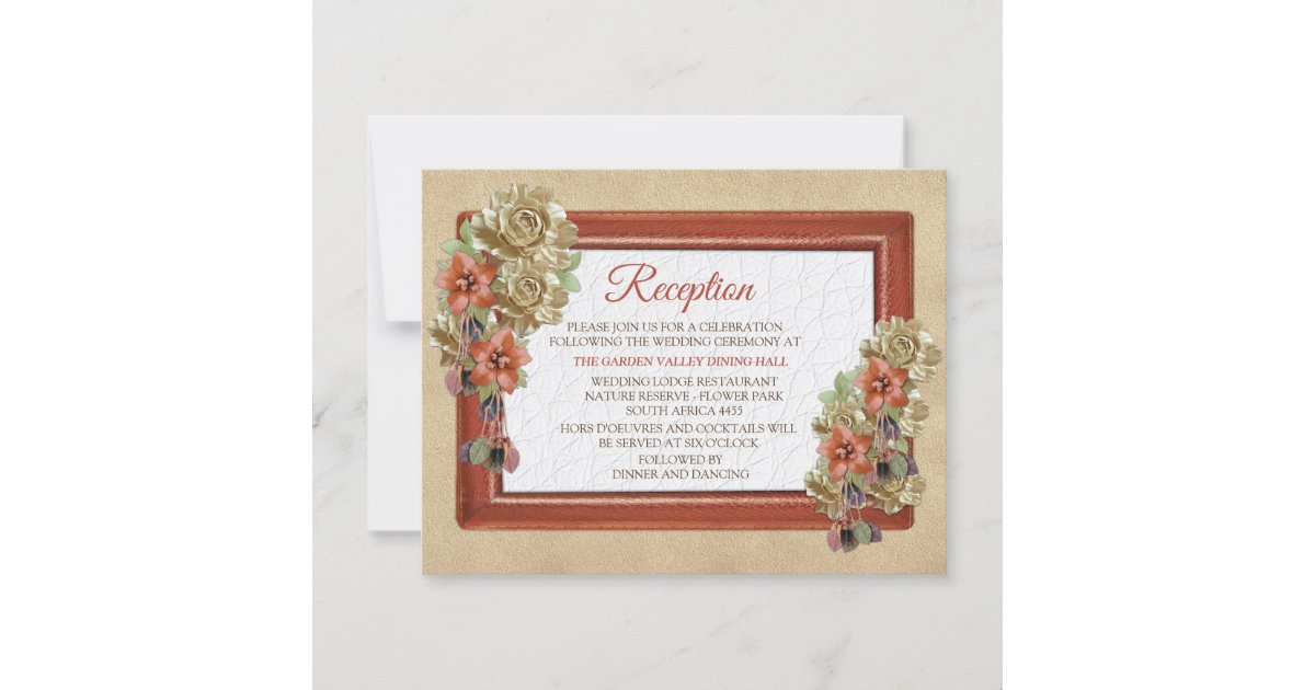Leather & Suede Texture Art Reception Invitation | Zazzle