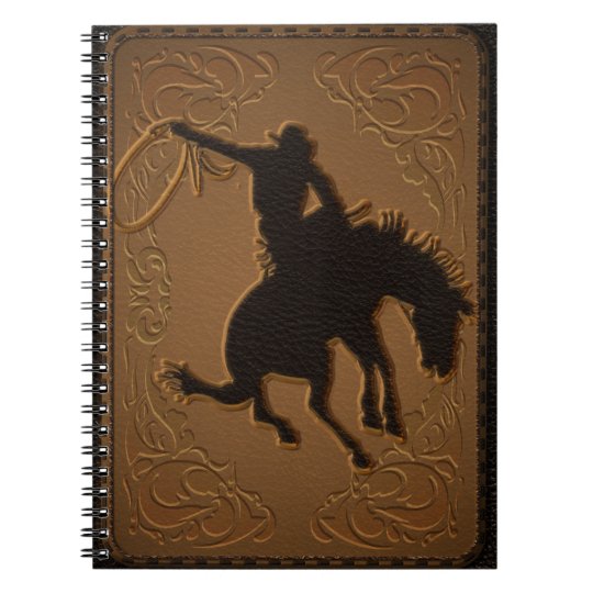 Leather Western Wild West Rustic Country Cowboy Notebook | Zazzle.com