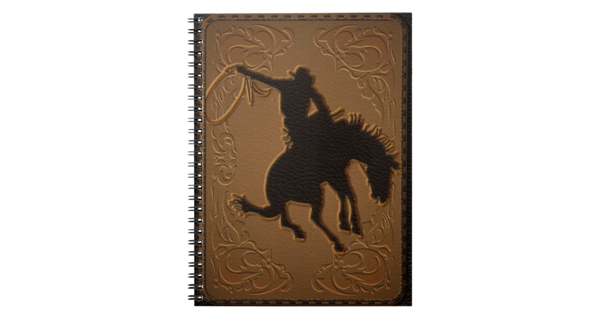 Leather Western Wild West Rustic Country Cowboy Notebook | Zazzle