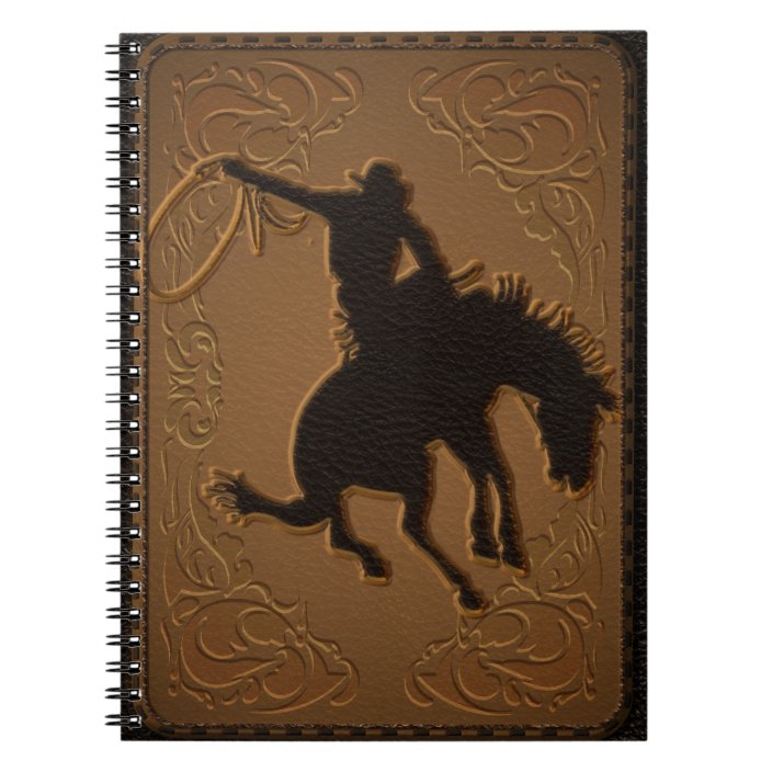 Leather Western Wild West Rustic Country Cowboy Notebook | Zazzle.com