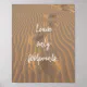 Leave Only Footprints Sandy Beach Quote Poster | Zazzle
