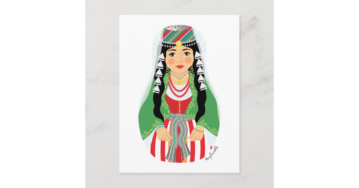 Lebanese Matryoshka Postcard | Zazzle