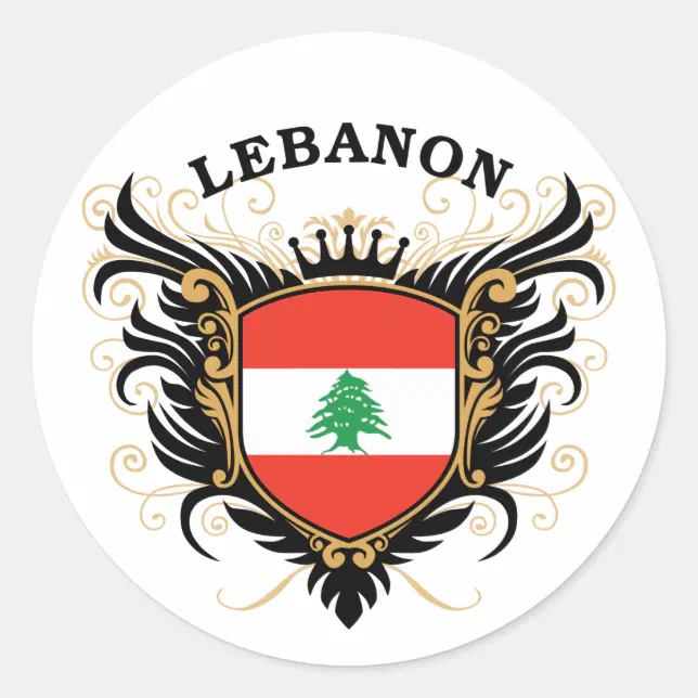 Lebanon Classic Round Sticker | Zazzle