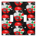 Lebanon Flag and Map on girl's face Light Switch Cover | Zazzle
