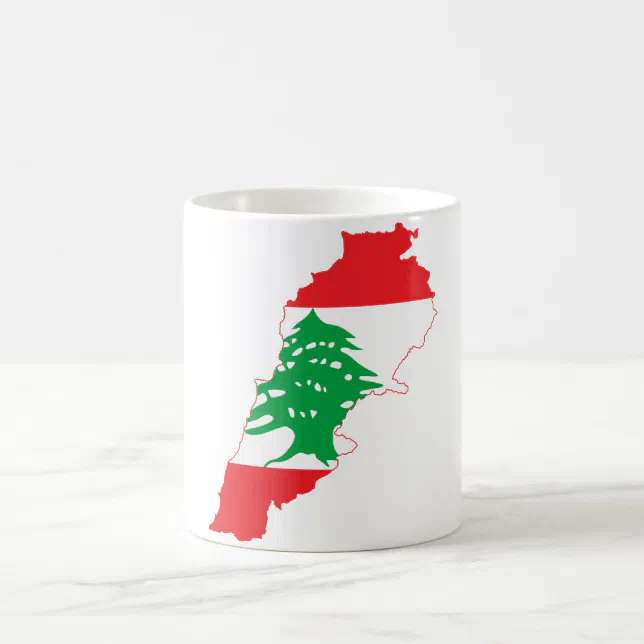 Lebanon Flag Map Coffee Mug | Zazzle