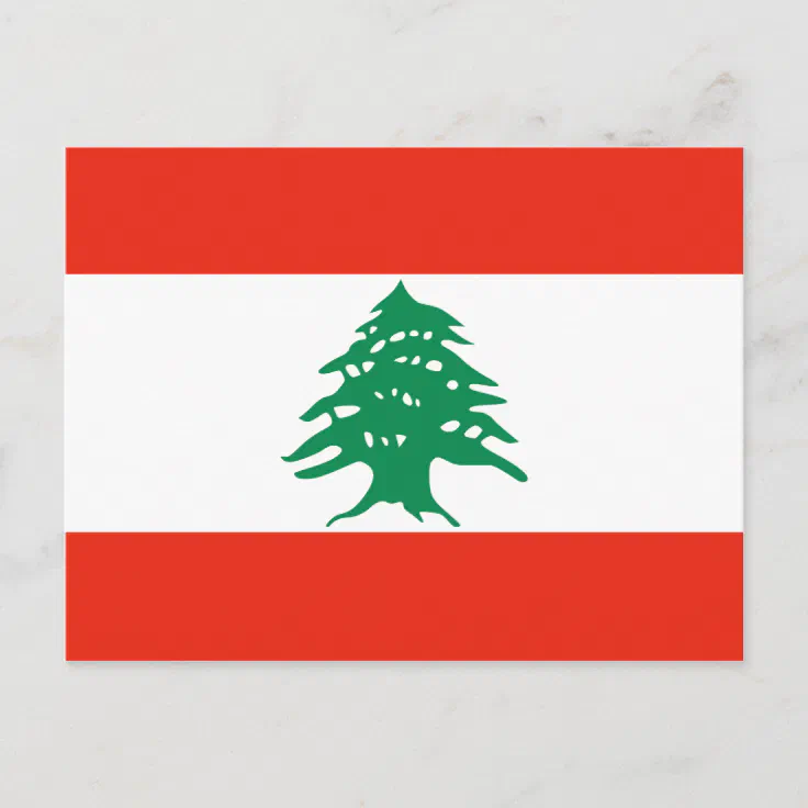 Lebanon Flag Postcard | Zazzle