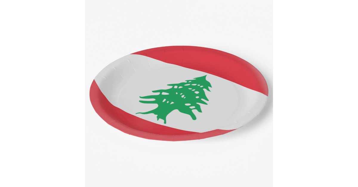 Lebanon Lebanese Flag Paper Plates | Zazzle