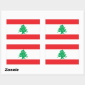 Lebanon/Lebanese Flag Rectangular Sticker | Zazzle