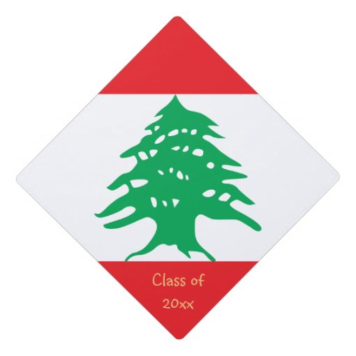 Lebanon & Lebanese Flag - Students / University Graduation Cap Topper ...