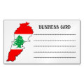 Lebanon Map with Flag Business Card Magnet | Zazzle