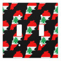 Lebanon Map with Flag Light Switch Cover | Zazzle