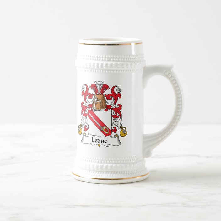 Leduc Family Crest Beer Stein | Zazzle.com