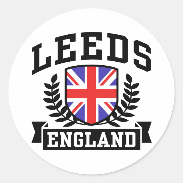 Leeds Classic Round Sticker | Zazzle