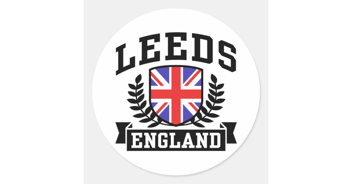 Leeds Classic Round Sticker | Zazzle