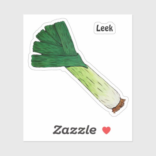 Leek Sticker | Zazzle