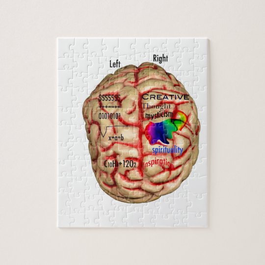 Left and Right Side of Brain Jigsaw Puzzle | Zazzle.com