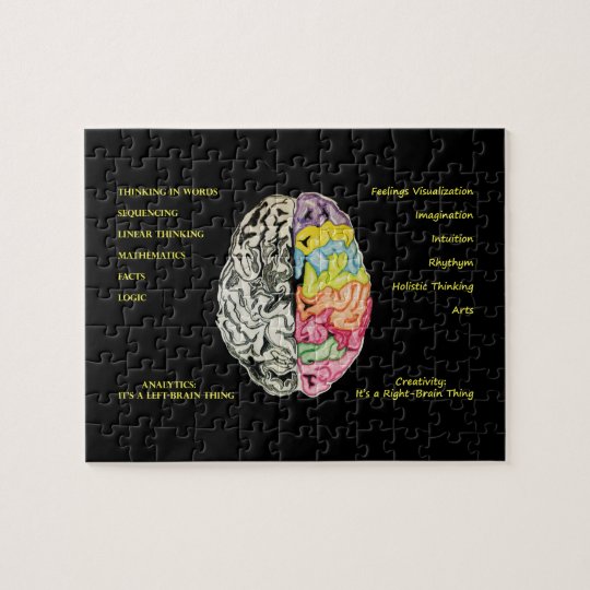 Left Brain Right Brain Puzzle | Zazzle.com