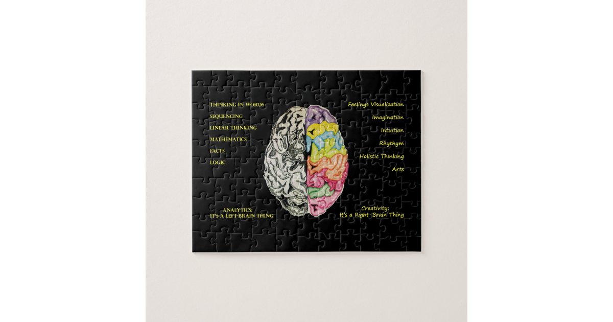 Left Brain Right Brain Puzzle | Zazzle