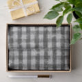 Left Farmhouse Rooster Black White Buffalo Check Tissue Paper | Zazzle