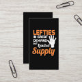 Left Handed Lefty Gift Pride Leftie Business Card | Zazzle