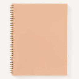 Left-Handed Minimalist Peach and Gold Monogram Notebook | Zazzle
