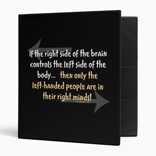 Left-handed people Binder | Zazzle