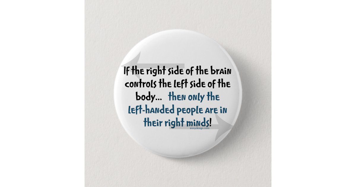 Left-handed people button | Zazzle