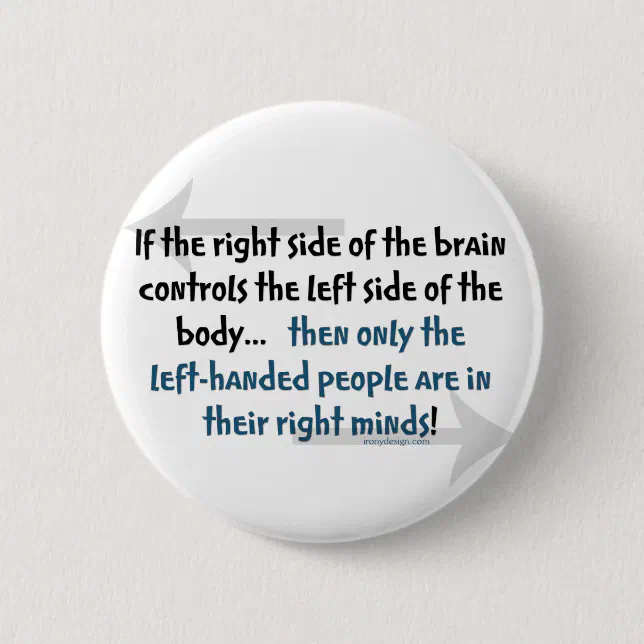 Left-handed people button | Zazzle