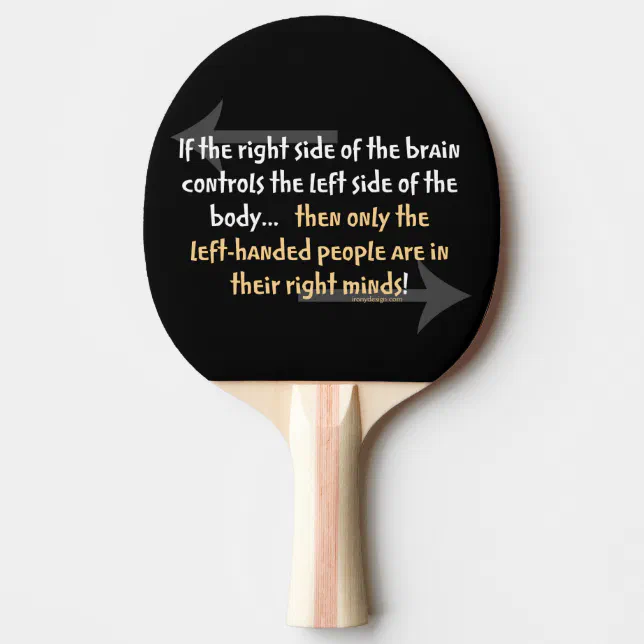 Left-handed people ping pong paddle | Zazzle