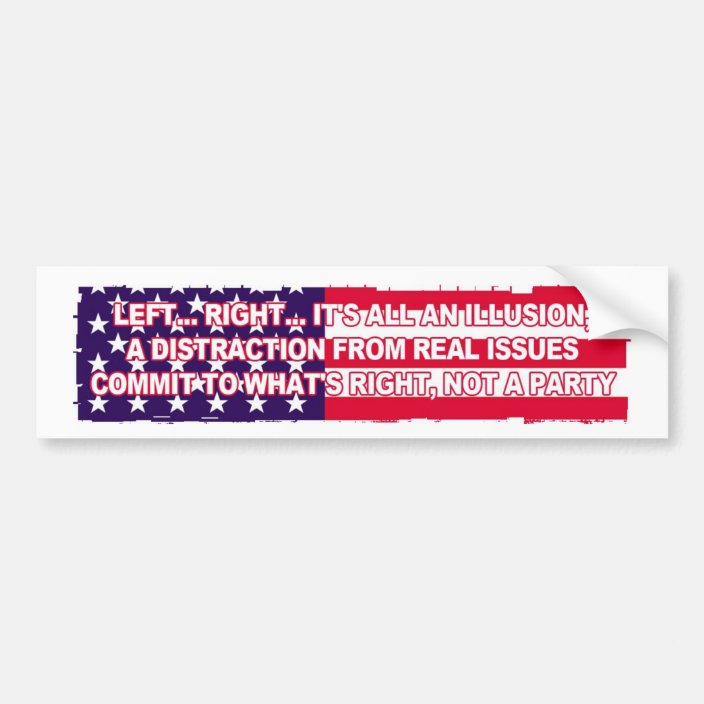 Left Right Paradigm Bumper Sticker | Zazzle.com