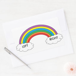 Left/Right Shoe Stickers (Rainbow) | Zazzle