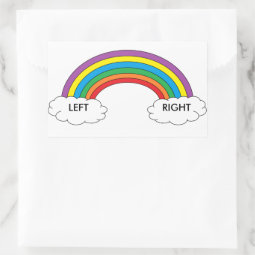 Left/Right Shoe Stickers (Rainbow) | Zazzle