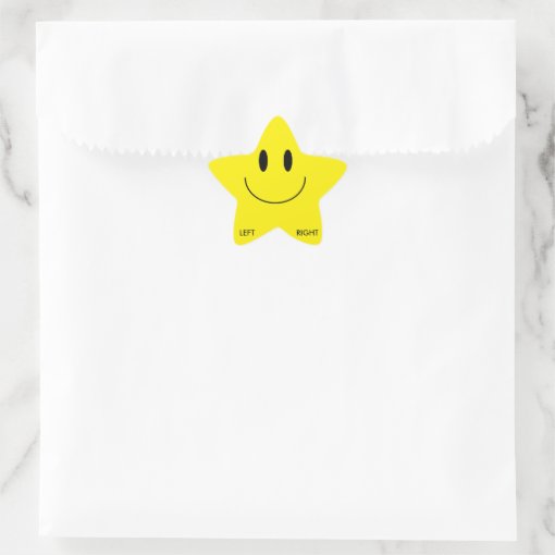 Left/Right Shoe Stickers (Star) | Zazzle