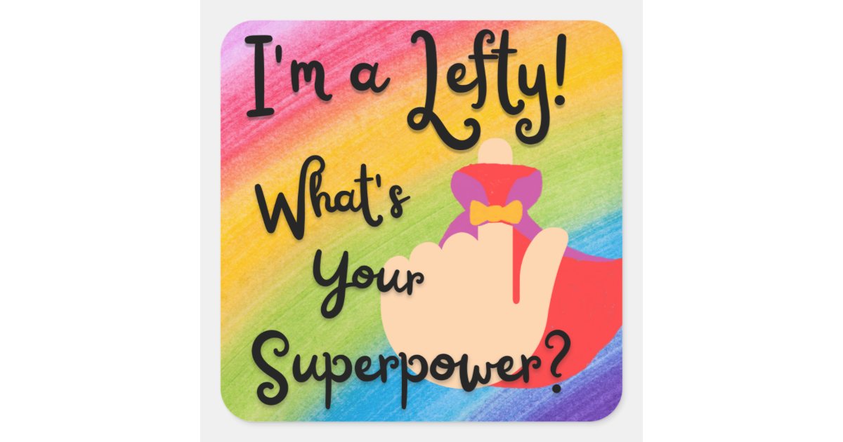 Lefty Super Power Sticker | Zazzle